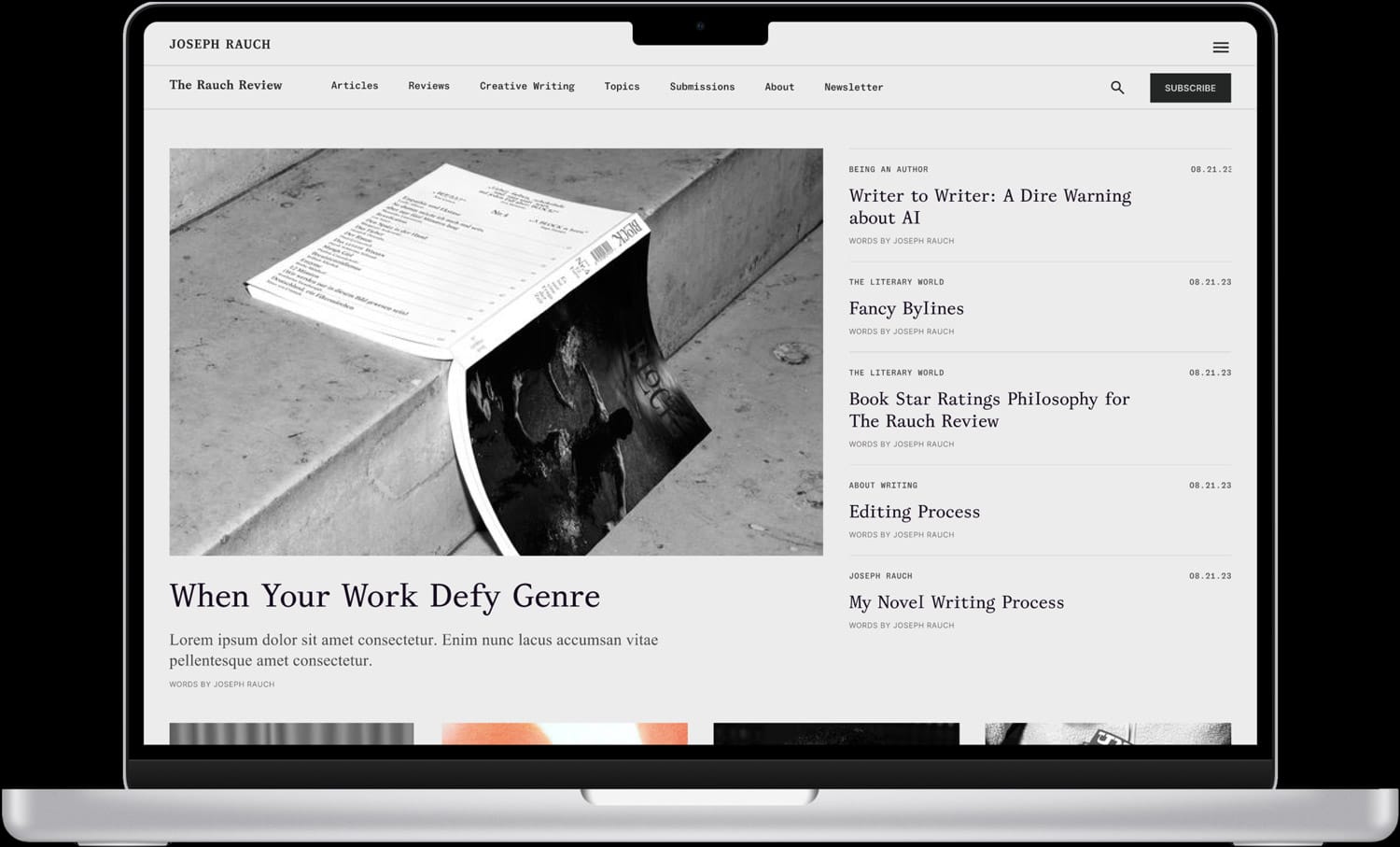 The Rauch Review - Joseph Rauch